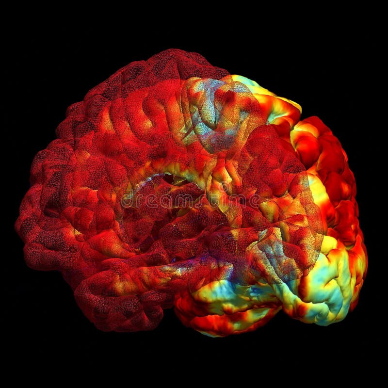 Visual Representation of a Human Brain and Its Neural Network Stock ... Visual Representation of a Human Brain and Its Neural Network Stock ...