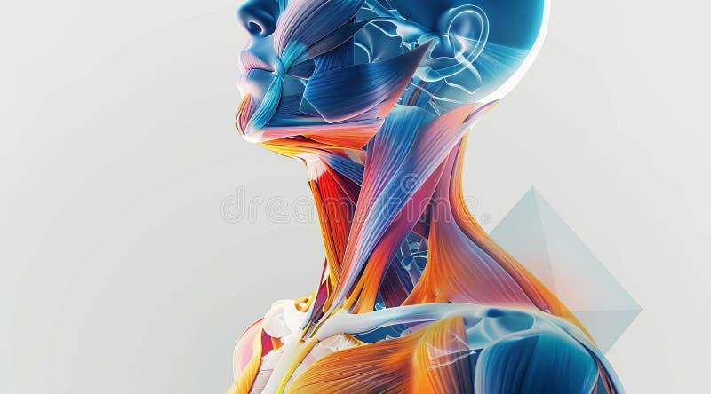 Visual Representation of Human Neck Muscles and Anatomy in Artistic ...