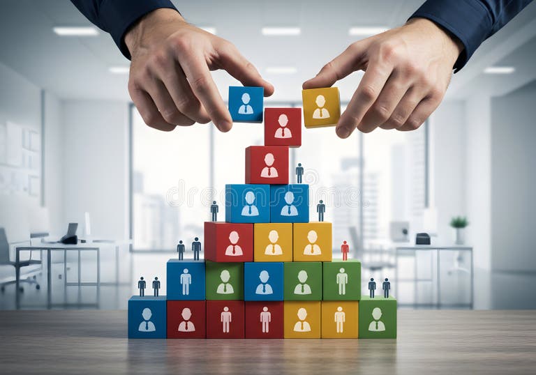 Human Resources Management Building Blocks Hr Pyramid Team Structure ...