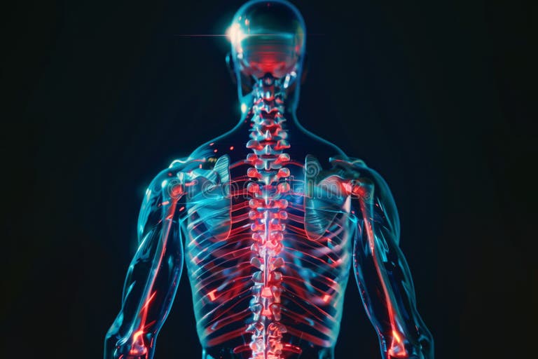 Human Skeleton Highlighted Joints Stock Photos - Free & Royalty-Free ...