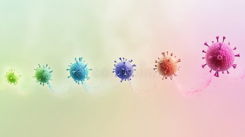 Progression of Virus Forms Showcasing Transition from Simple To Complex ...