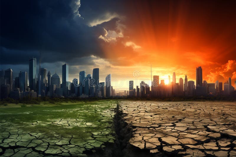 Visual Representation Illustrating the Effects of Global Warming Stock ...