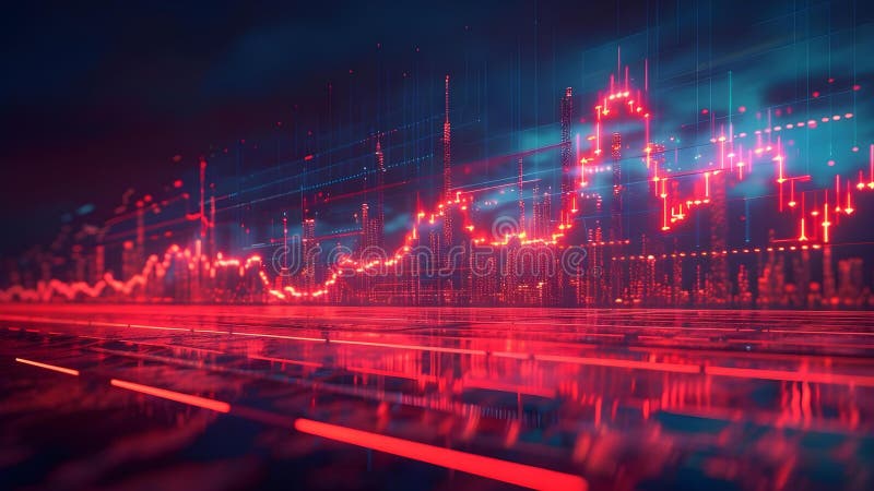Visual Representation of Increasing Oil Prices through a Chart and ...