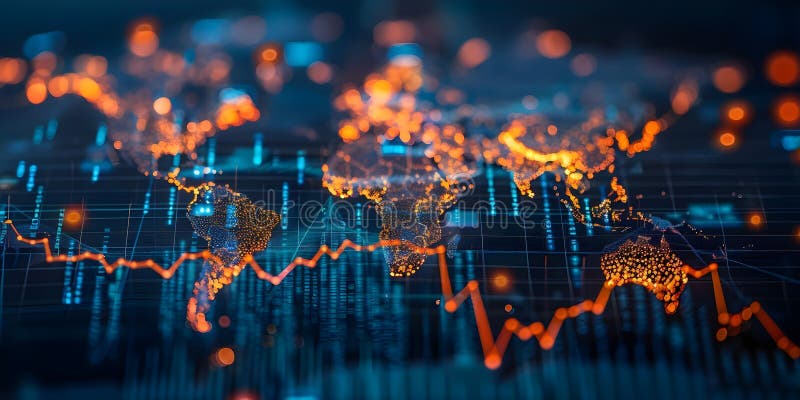 Visual Representation of Interconnected Global Economy with Financial ...