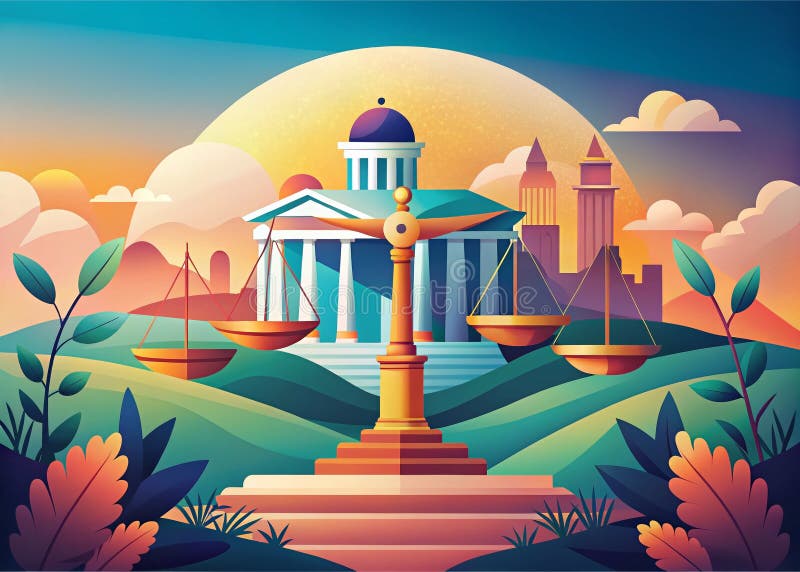 Illustration of Scales that Weigh Ordinary Water and Heavy Water Stock ...