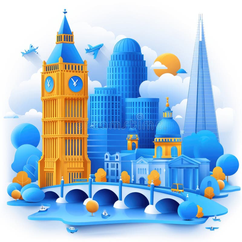 Visual Representation of London S Iconic Architecture with Bright ...