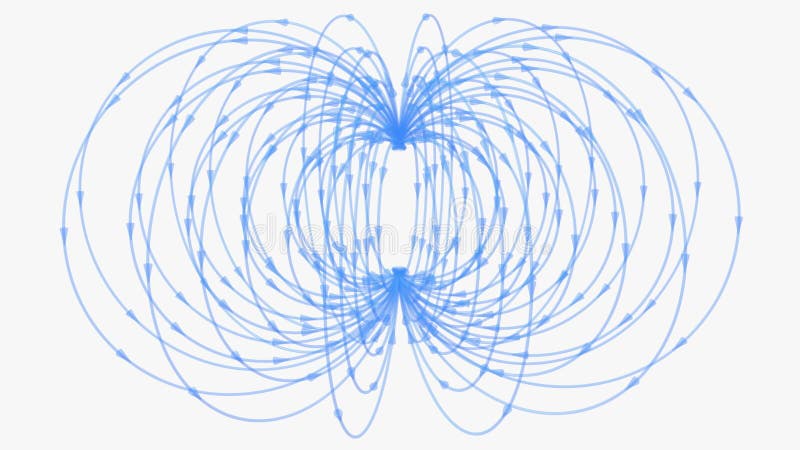 Visual Representation of Magnetic Field Lines Pattern Stock ...