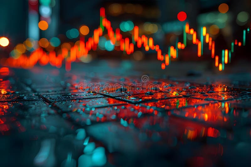 Visual Representation of Market Trends Using Rising and Falling Graphs ...