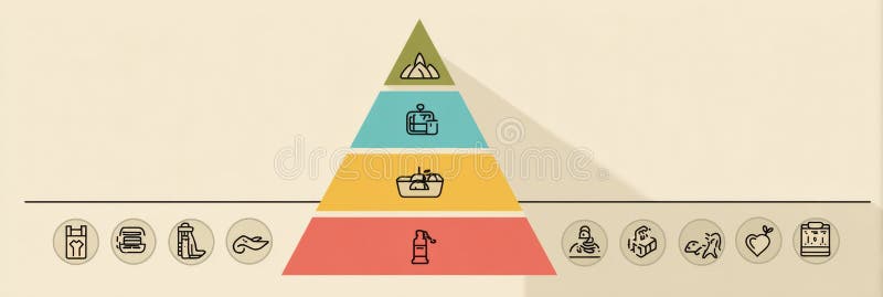 Hierarchy of Needs the 7 Basic Human Needs Stock Photo - Image of ...