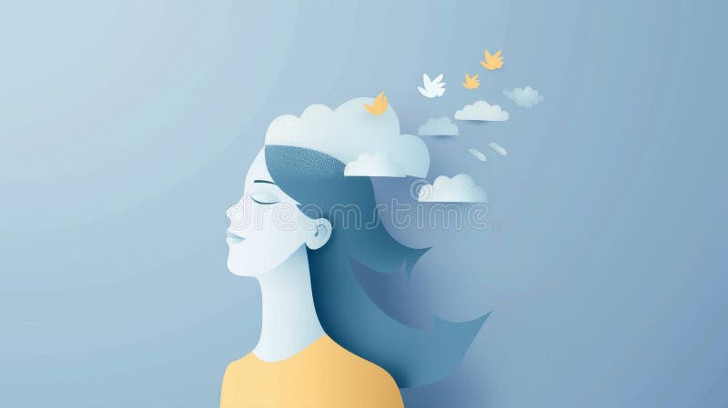 Visual Representation of Mental Wellness a Thought Provoking Image ...