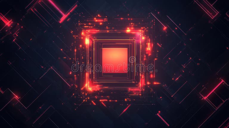 Visual Representation of a Microchip Design Featuring Vibrant Colors ...