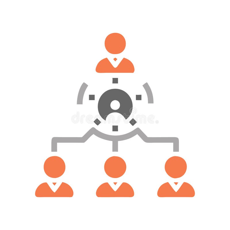 Visual Representation of Organizational Restructuring Stock Vector ...