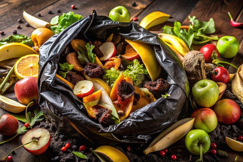 A Visual Representation of Overflowing Food Waste a Closeup Study of ...