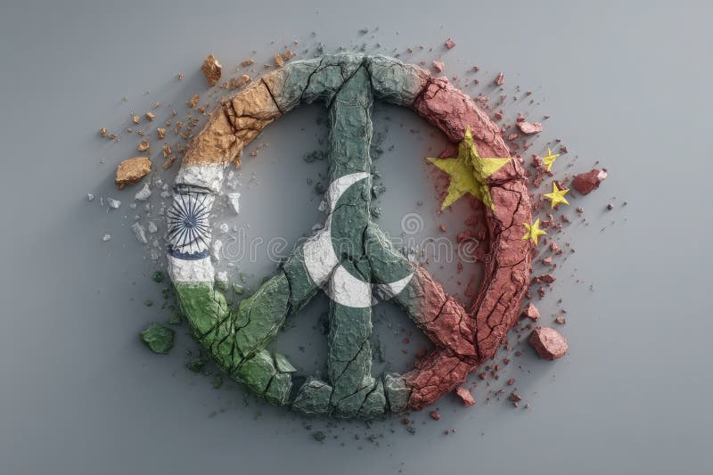 Symbolic Peace Representation Featuring Indian, Pakistani, and Chinese ...
