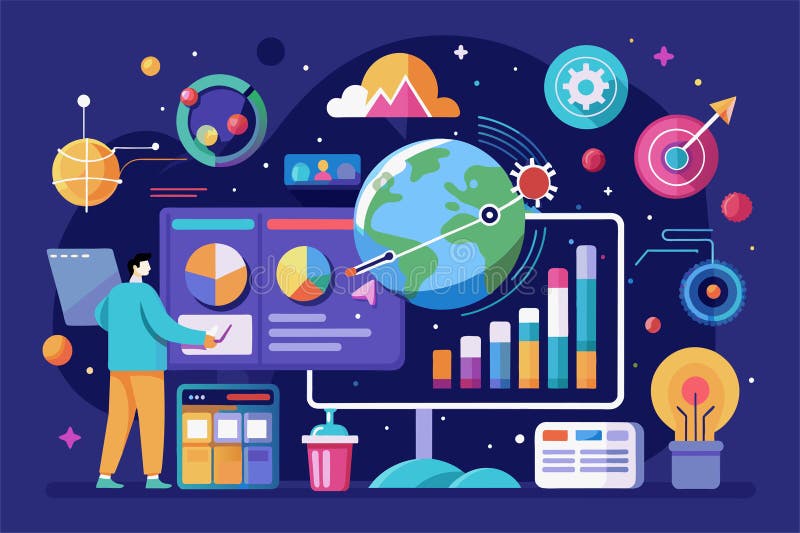 A Visual Representation of a Person Analyzing Data through Infographics ... A Visual Representation of a Person Analyzing Data through Infographics ...