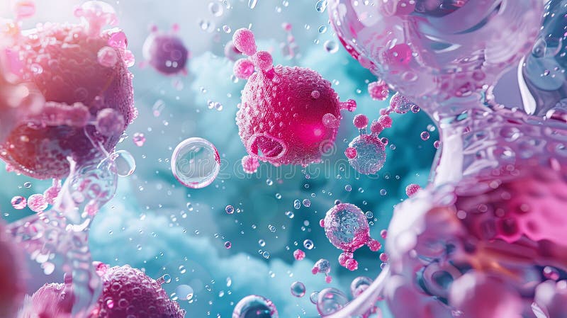 Visual Representation of Plastic and Cancer Cells on Eco Background for ...