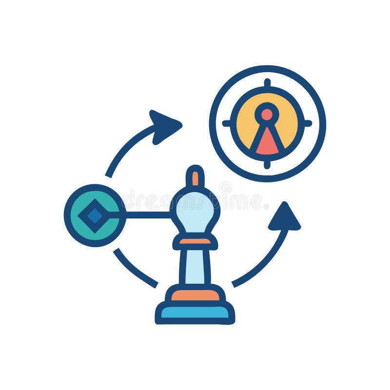 Visual Representation of Positioning Strategies Stock Vector ...