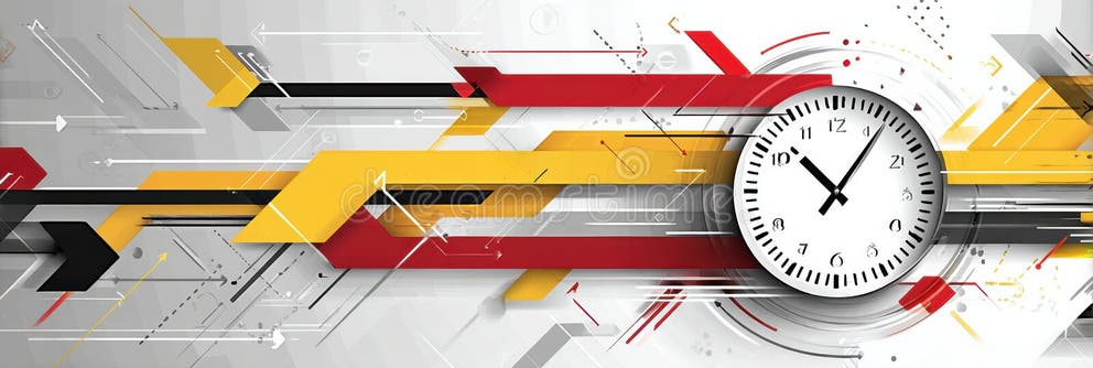 Visual Representation of Productivity Featuring a Clock and Dynamic ...