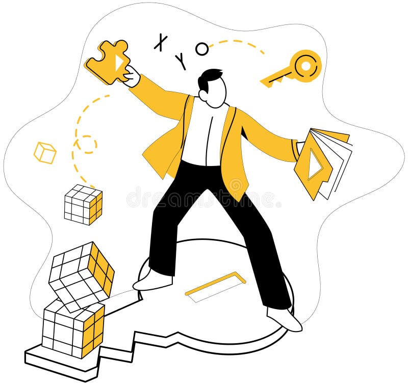 Visual Representation of Project Management and Problem Solving Stock ...