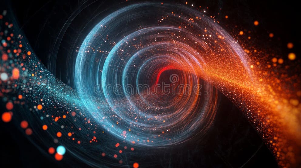 Visual Representation Of Quantum Superposition Illustrating Particle