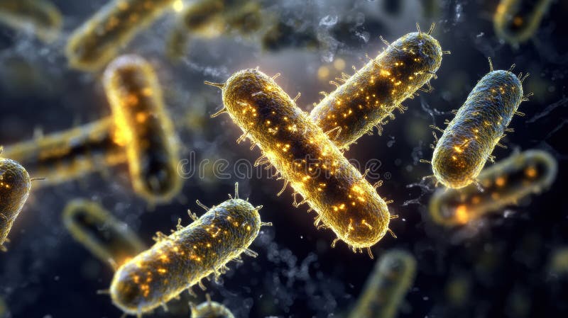 3D Render Showcasing Diverse Microbes with Intricate Details and ...