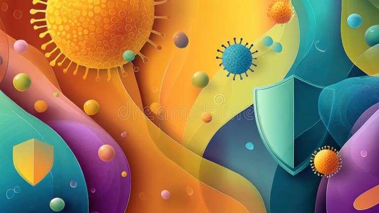 Visual Representation of a Robust Immune System with Abstract Colors ...