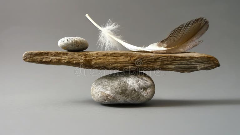 A Visual Representation of a Scale with a Feather on One Side and the ...