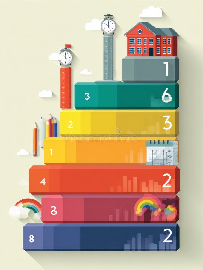 School Start Countdown Infographic Stock Photos - Free & Royalty-Free ...