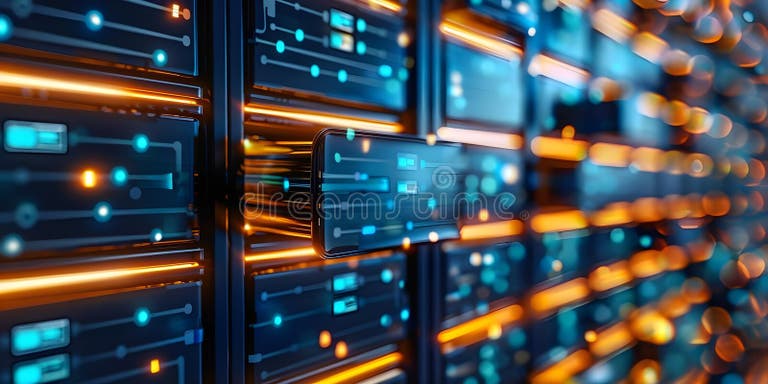 Visual Representation of Secure Document Management with Encryption and Access Control. Concept ...