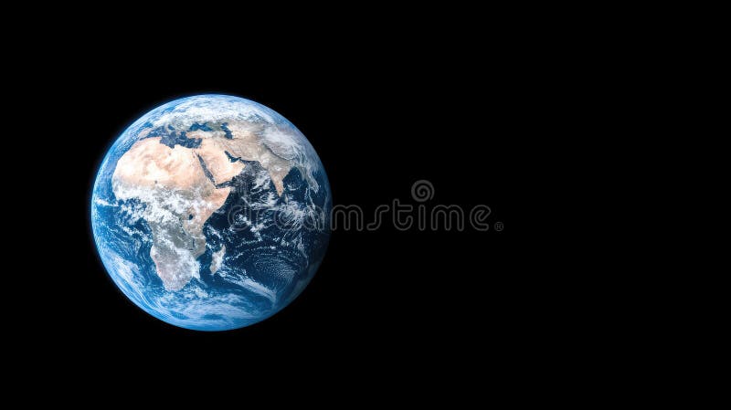 This Visual Representation Showcases Earth Against a Dark Backdrop ...