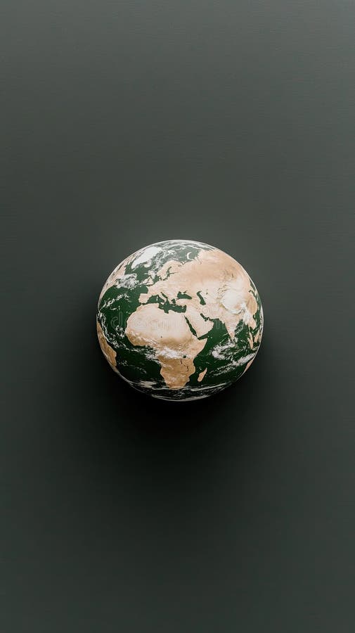 This Visual Representation Showcases Earth Against a Dark Backdrop ...