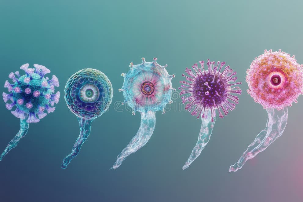 Progression of Virus Forms Depicting Various Complexities and ...