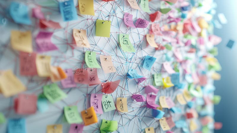 Exploring the Power of Visualization through Colorful Sticky Notes on a ...
