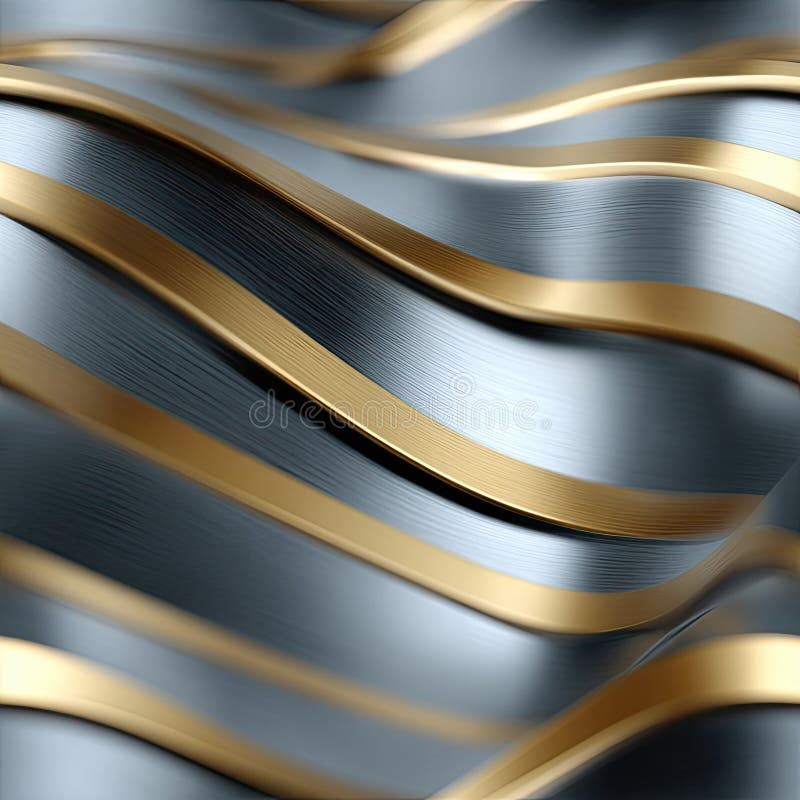 Visual Representation Showcases a Silver and Gold Abstract Background ...