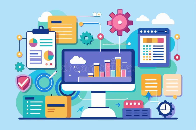 A Visual Representation Showcasing Data Management Tools, Including ...