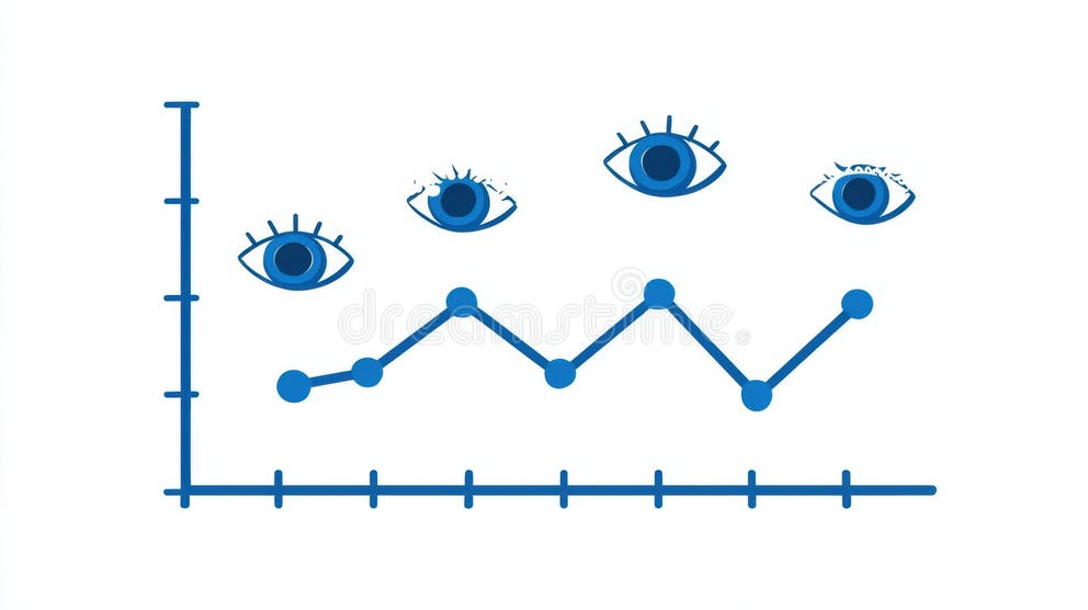 Graph Illustrating Vision Improvement with Eye Symbols in Minimal Flat ...