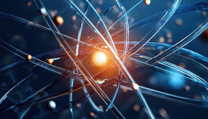 Firefly Structure of an Atom Demonstrating Intricate Atomic ...