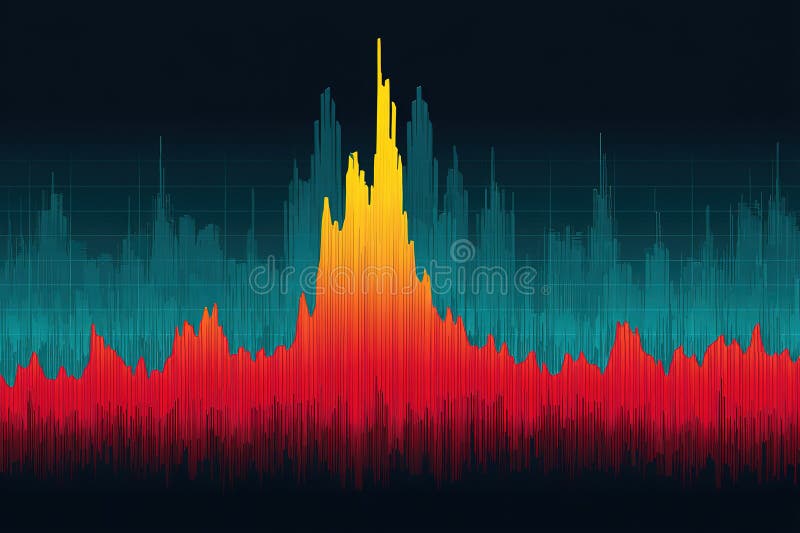 Visual Representation of Sound Wave Frequencies in Vibrant Colors ...