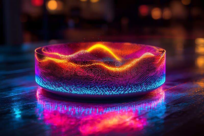 Visual Representation of Sound Waves from an Advanced AI Voice ...