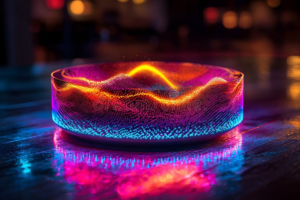 Visual Representation of Sound Waves from an Advanced AI Voice ...