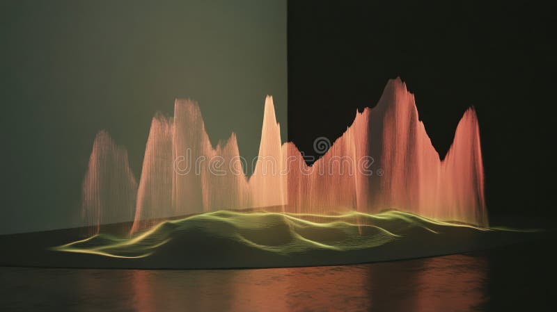 A Visual Representation of Sound Waves, Showcasing Dynamic Light and ...