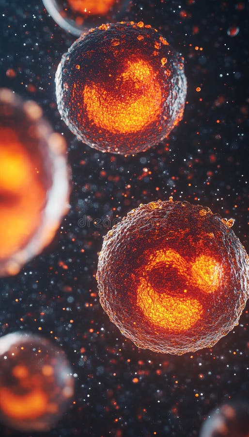 Visual Representation of Stem Cell Division Mitosis, Cellular Growth ...