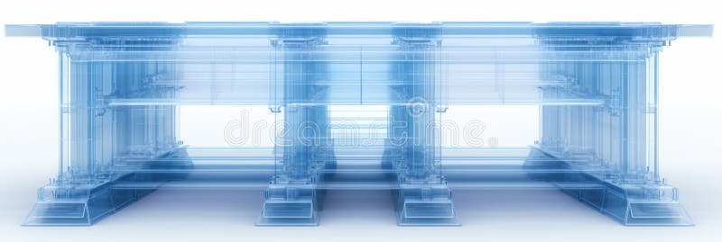 Visual Representation of Stress Distribution in a Bridge Structure ...