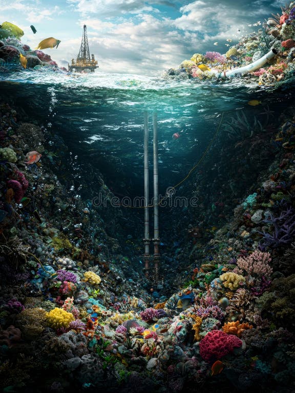 This is a Visual Representation of a Subaquatic Network Cable Lying on ...