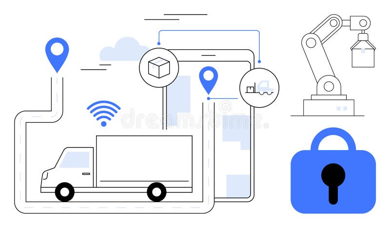 Visual Representation of Technology Integration in Modern Logistics and ...