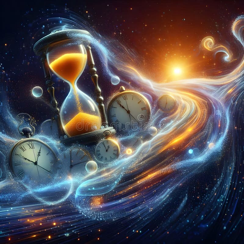 A Visual Representation of Time As a Flowing River of Glowing Particles ...