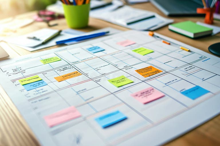 A Visual Representation of a Time Management Matrix with Tasks ...