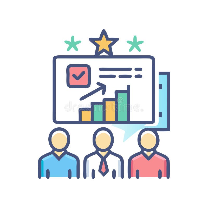 Visual Representation of Training Evaluations Stock Vector ...