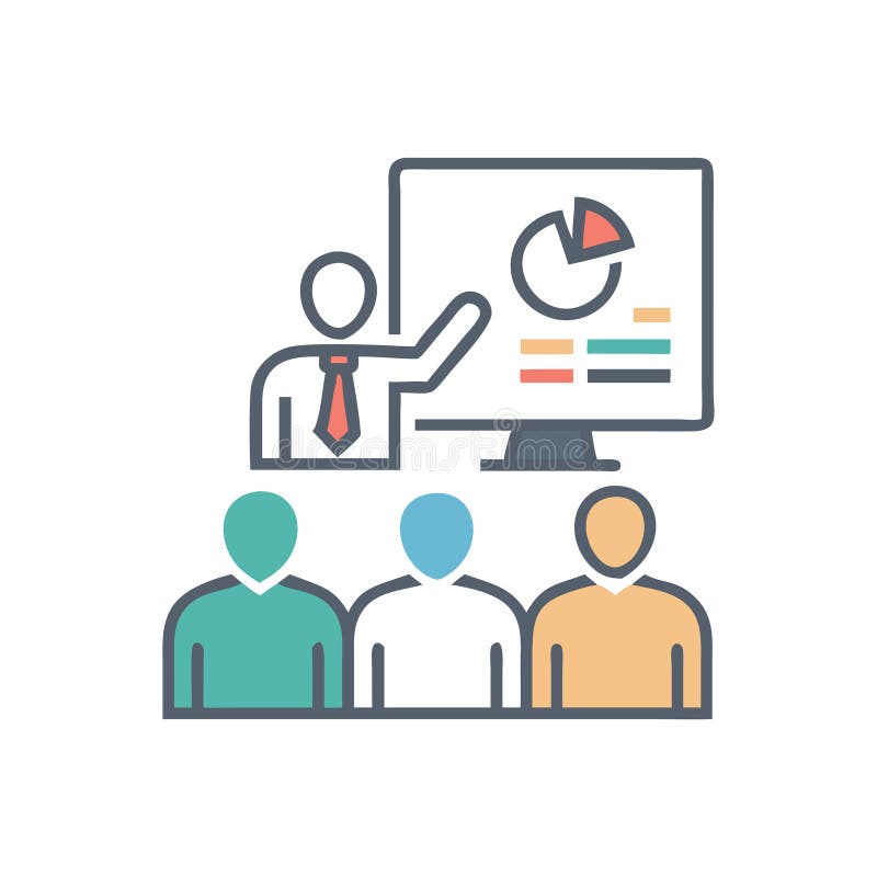 Visual Representation of Training Programs Stock Vector - Illustration ...