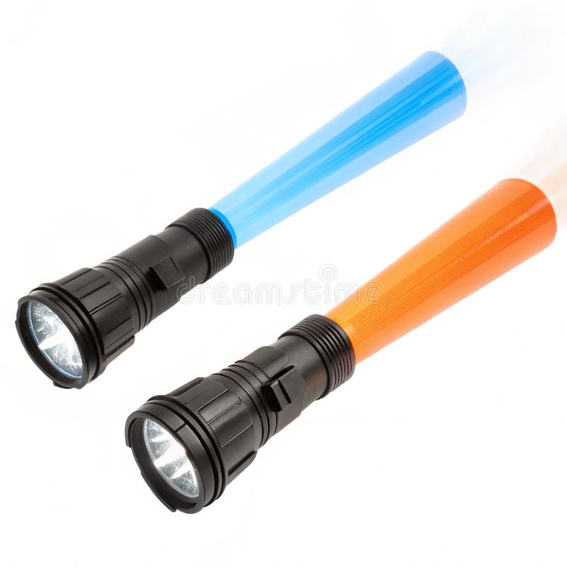 Two Forces Light Effect Isolated on White Background Stock Illustration ...